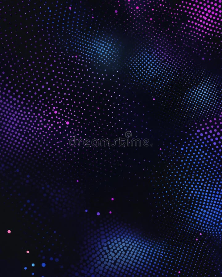Dynamic Abstract Dot Pattern in Vibrant Purple and Blue Shades Stock ...