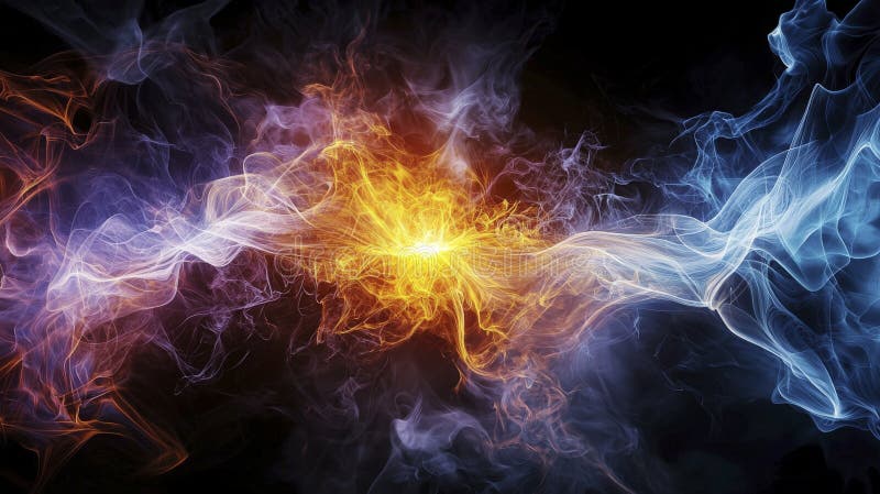 Dynamic Abstract Electromagnetic Waves Flowing in Iridescent Patterns ...