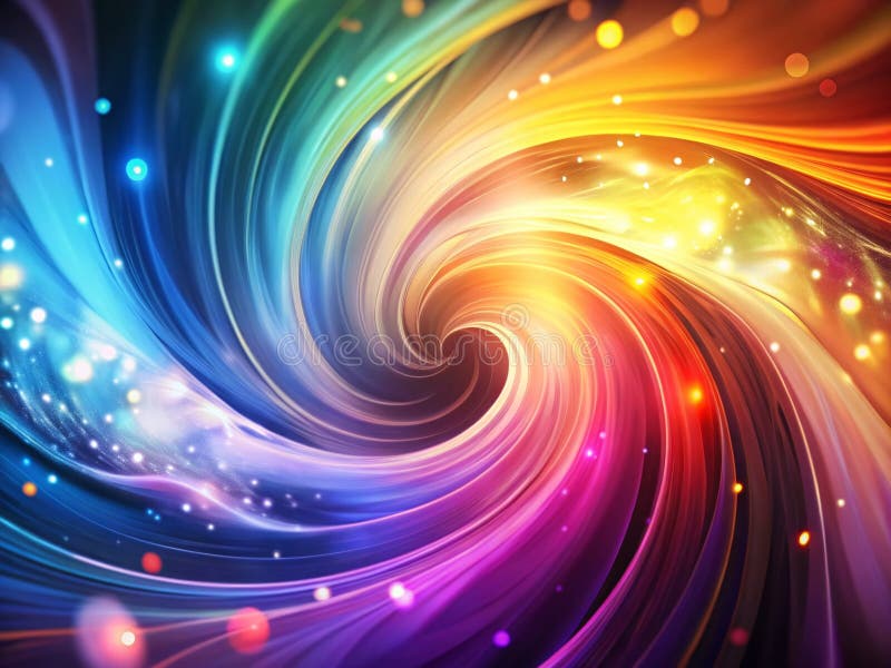 Dynamic Abstract Energy Flow a Vibrant Visual Representation of Power ...