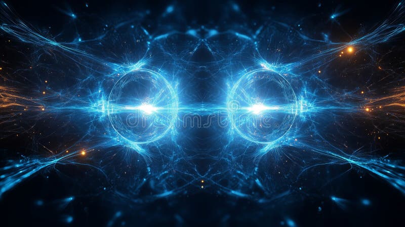 Dynamic Abstract Energy Patterns with Radiant Light Effects Stock ...