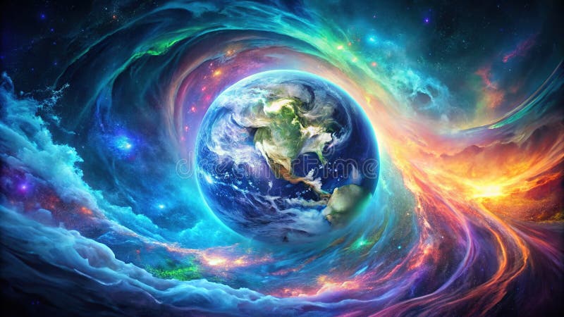 Dynamic Abstract Expanding Waves Globe Futuristic Corporate Motion ...