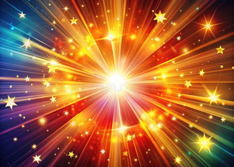 Dynamic Abstract Exploding Light Background a Vibrant Starburst Design ...