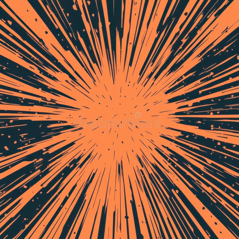 Abstract Explosion Burst in Retro Comic Style Stock Image - Image of ...