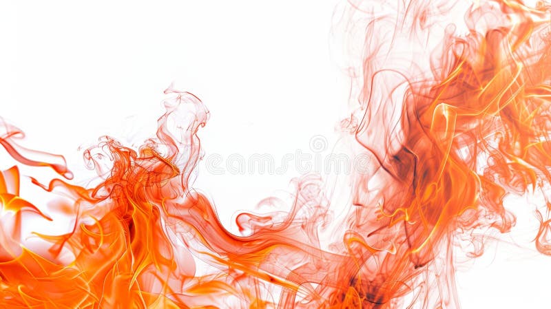 Dynamic Abstract Fire and Smoke Background Generative AI Stock Image ...
