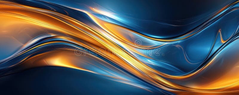 Dynamic Abstract Flow of Light and Color in a Vibrant Environment Stock ...