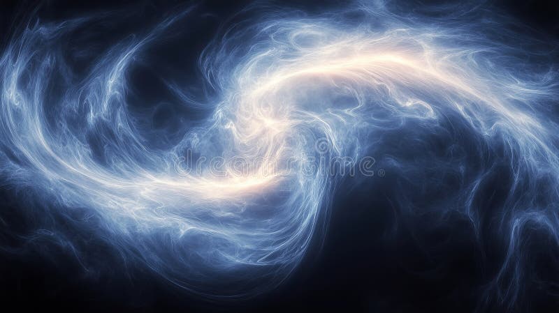 Dynamic Abstract Flow of Light and Energy in Ethereal Design Stock ...
