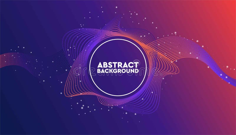 Dynamic Abstract Flow Particles Background Template Stock Vector ...