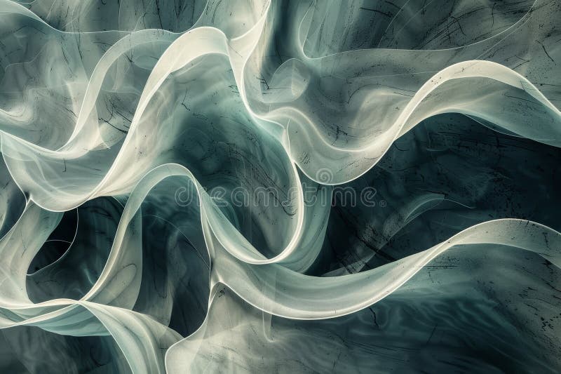 Dynamic Abstract Forms in White and Blue Colors Create a Sense of ...
