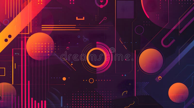 Futuristic Abstract Geometric Background with Vibrant Colors for a ...