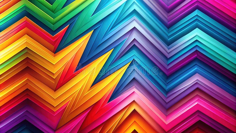 Dynamic Abstract Geometric Background with Jagged Zigzag Lines Perfect ...