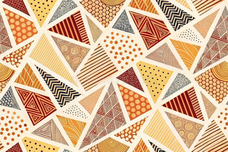 Dynamic Abstract Geometric Triangles a Vibrant Visual Feast of Dark ...