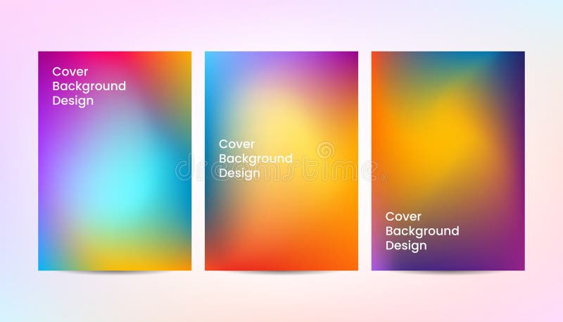 Dynamic Abstract Gradient Color Cover Background Design Stock Vector ...