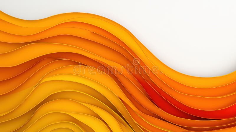 Abstract Orange Yellow Waves Modern Background Design Stock ...