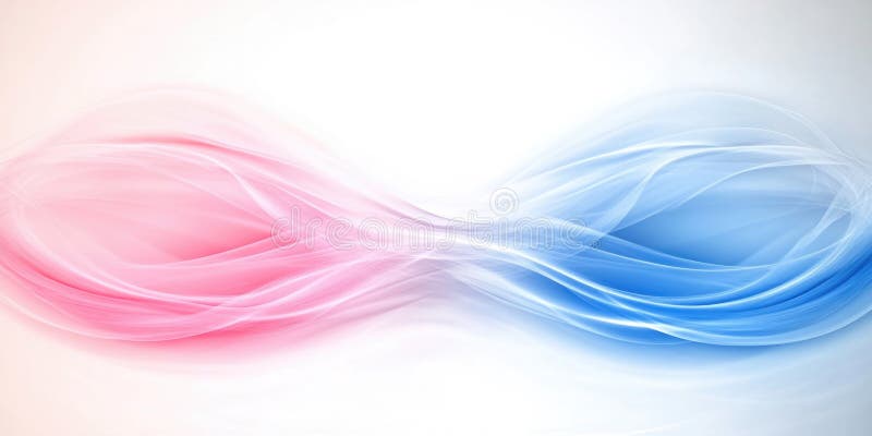 Dynamic Abstract Infinity with Flowing Pink and Blue Waves Stock ...