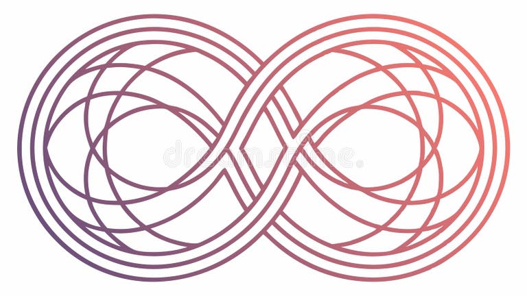 Dynamic Abstract Infinity Symbol with Gradient Swirls, Vector Design ...