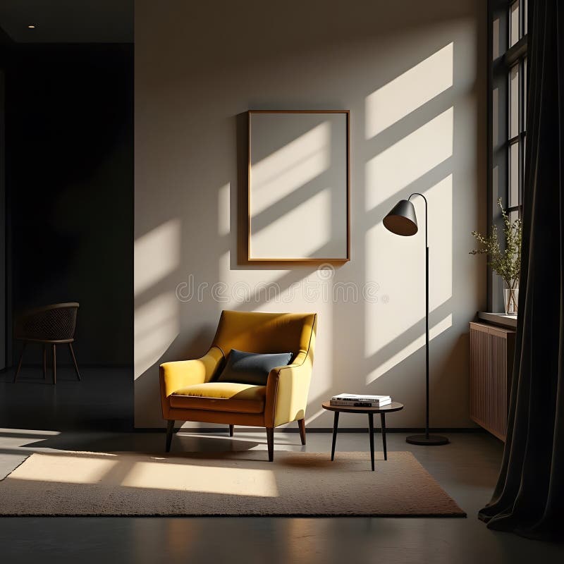 Dynamic Abstract Interior Design a High-Angle Studio Composition Stock ...