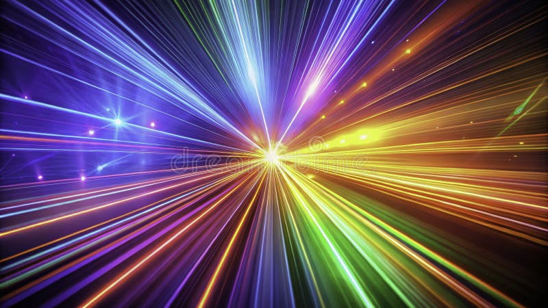Dynamic Abstract Laser Light Show a Vibrant Colorful and Psychedelic ...