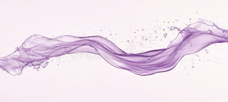 Dynamic Abstract Lavender Fluid a Delicate Dance of Extra Gentle Waves ...