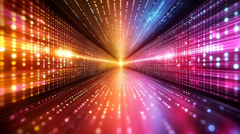 Dynamic Abstract Light Patterns in Motion Stock Illustration ...