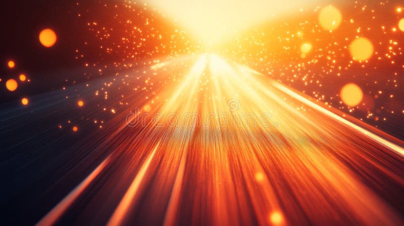 Dynamic Abstract Light Rays Background Stock Illustration ...