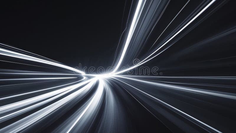 Dynamic Abstract Light Streaks Creating a Sense of Speed and Movement ...