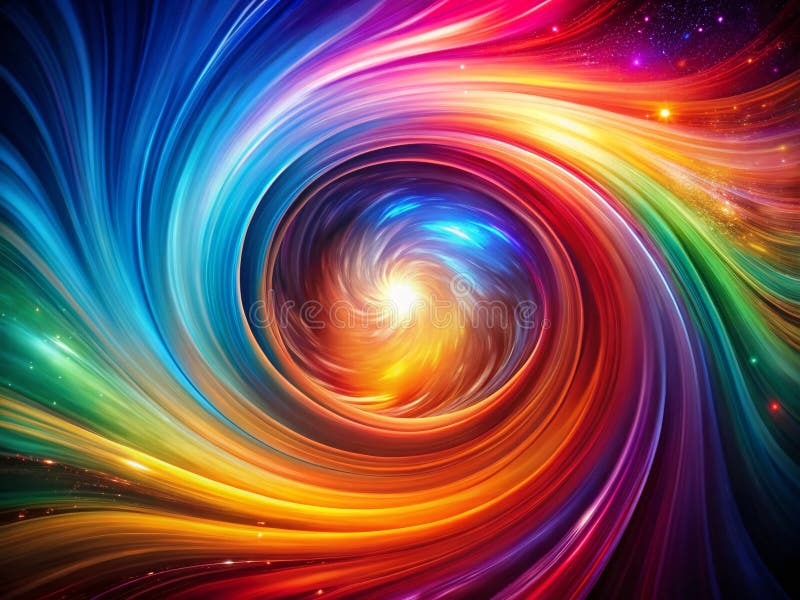 Dynamic Abstract Light Vortex a Stunning Visual Symphony of Colors and ...