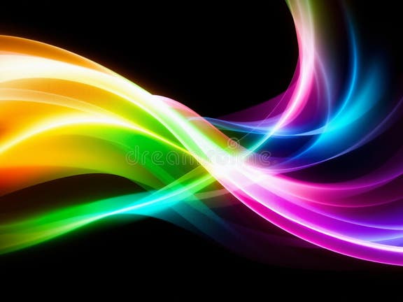 Dynamic Abstract Light Wave Design a Captivating Visual Symphony ...