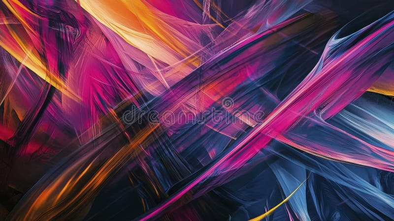 Dynamic Abstract Line Art Creative Studio Digital Artwork Vibrant ...