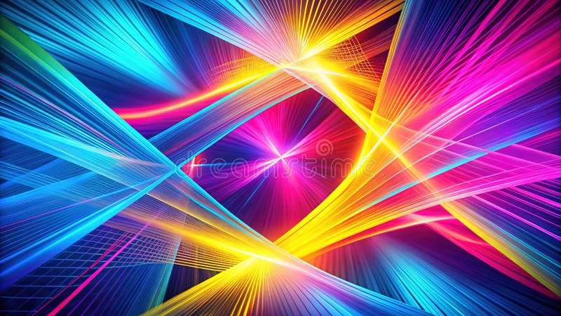 Dynamic Abstract Line Art Vibrant Geometric Shapes and Flowing Lines ...