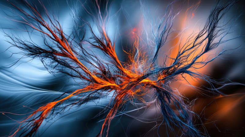 Dynamic Abstract Lines Intertwined Digital Art Vivid Colors Abstract ...