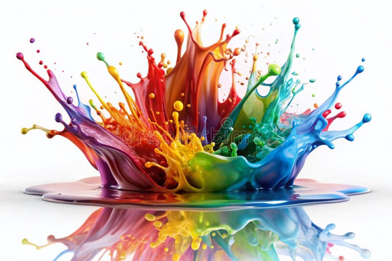 Dynamic Abstract Liquid Splash Design Element for Graphic Design Web ...