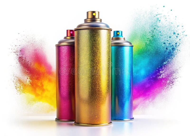 Dynamic Abstract Metallic Spray Paint Texture Double Exposure ...