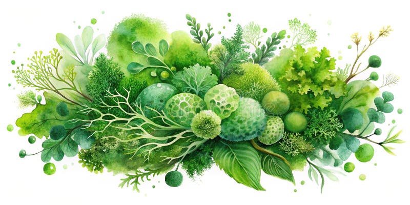 Dynamic Abstract Moss Pattern a Vibrant Sustainable EcoDesign ...