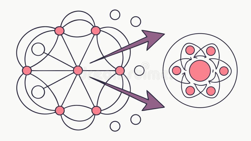Dynamic Abstract Network With Data Flow And Connections Vector Design Generative Ai Stock