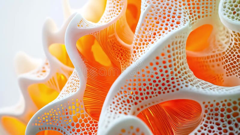 Dynamic Abstract Organic Structure Growth Animation Stock Footage ...