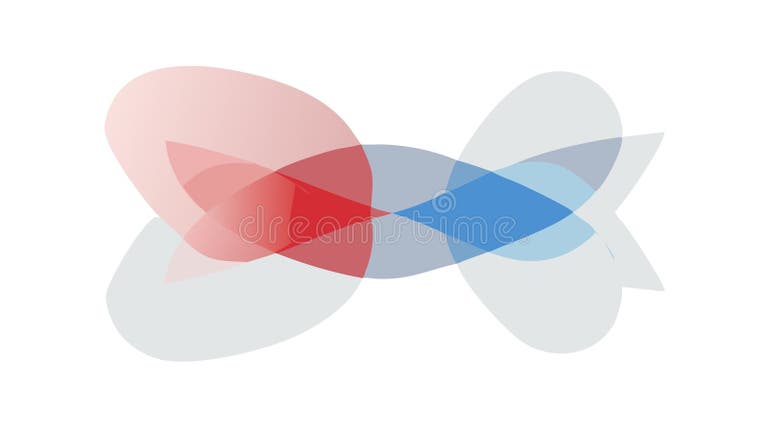 Dynamic Abstract Overlapping Translucent Shapes, Vector Design Generative AI Stock Vector ...