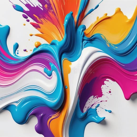 Dynamic Abstract Paint Splatter Design a Modern Versatile Graphic for ...