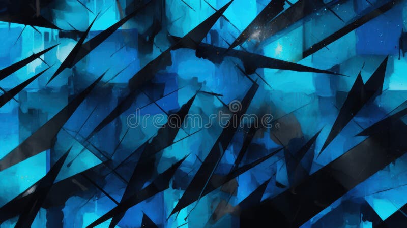 A Dynamic and Abstract Pattern Featuring Geometric Shapes in Shades of ...