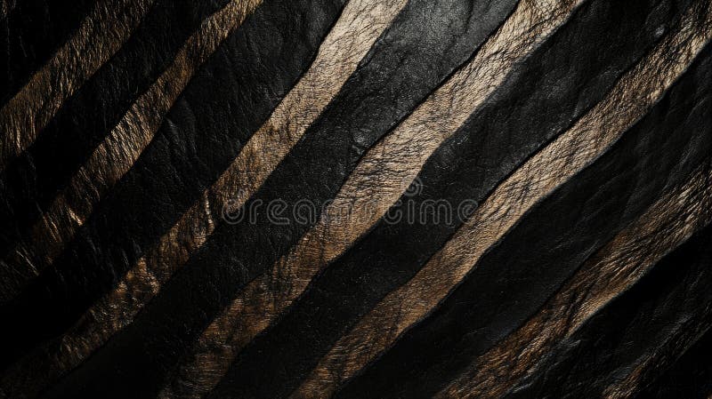Dynamic Abstract Pattern with Gold and Black Colors Stock Image - Image ...