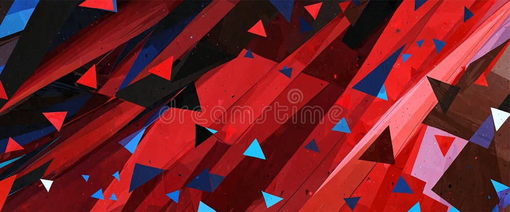 Dynamic Abstract Pattern with Sharp, Angled Lines and Triangular Shapes ...