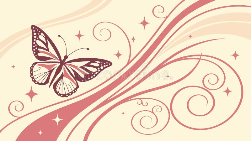 Dynamic Abstract Patterns with Graceful Butterflies, Symbolizing ...