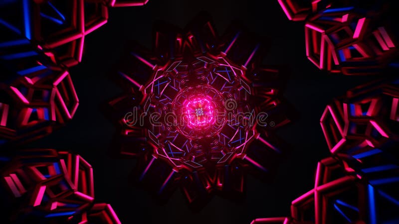 Dynamic Abstract Patterns with Pulsating Neon Light Animation Stock Video - Video of texture ...