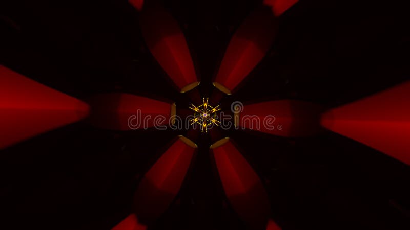 Dynamic Abstract Patterns with Rotating Neon Light Effects Stock Video ...