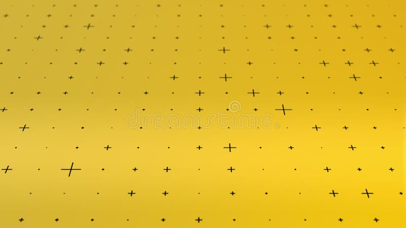 Dynamic Abstract Plus Sign Background. Black Plus on a Yellow Backdrop ...