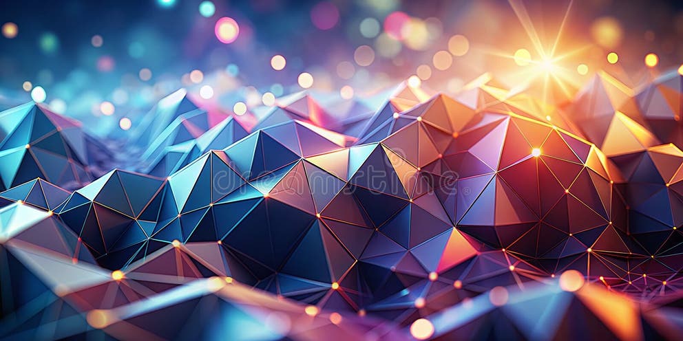 Dynamic Abstract Polygon Background a Captivating Display of Sharp ...
