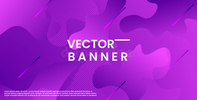 Dynamic Abstract Purple Liquid Gradient Color Geometric Fluid Shape ...