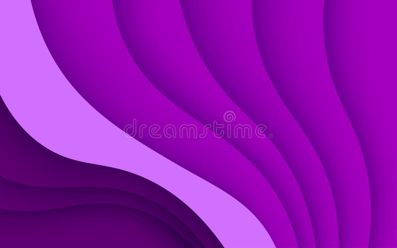 Dynamic Abstract Purple Wave Overlapping Layers Papercut Background ...