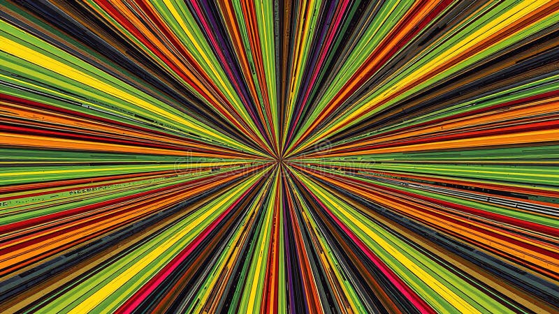 Dynamic Abstract Radiating Lines Pattern with Layered Textures Vibrant ...