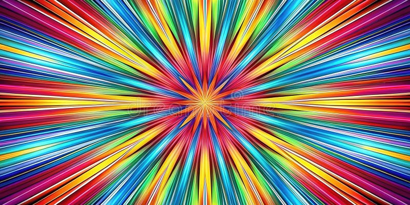 Abstract Radiating Motif, Concentric Monochrome Element on White Stock ...