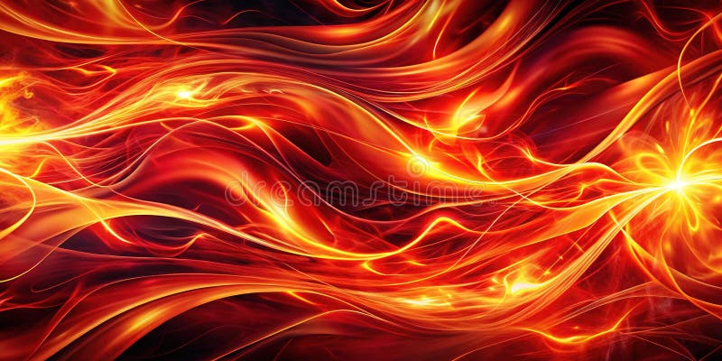Dynamic Abstract Red Burning Lines Background a Seamless Fiery Texture ...